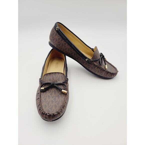 Michael Kors | Shoes | Michael Kors Mk Monogram Signature Loafers ...